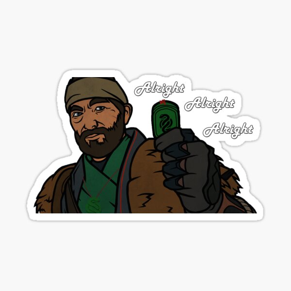 "The Drifter" Sticker by vonrich | Redbubble