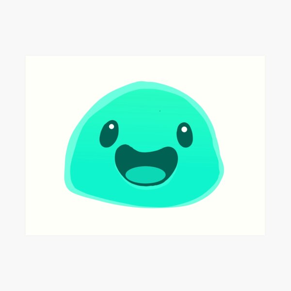 "Slime Rancher - Cyan Slime" Art Print by flightedbird | Redbubble