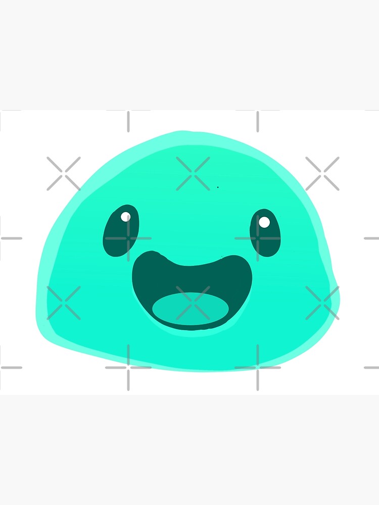"Slime Rancher - Cyan Slime" Art Print by flightedbird | Redbubble