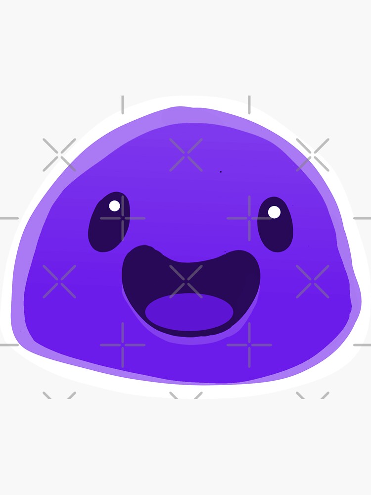 "Slime Rancher - Indigo Slime" Sticker for Sale by flightedbird | Redbubble