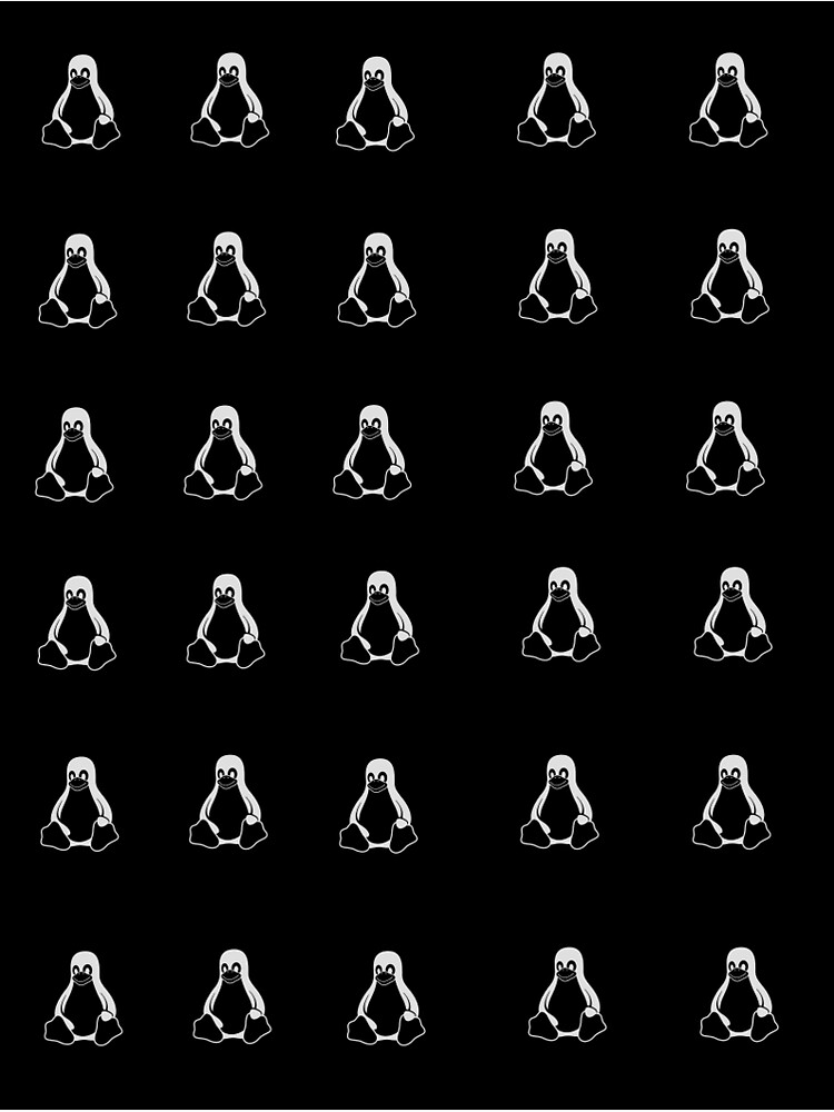 "Linux Tux Key Caps Black (Use 1/2" Hole Punch)" Sticker for Sale by ...