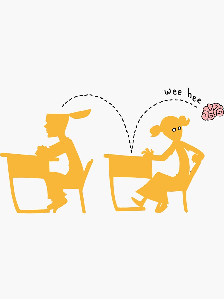 "Wee-Hee" Sticker for Sale by caanan | Redbubble