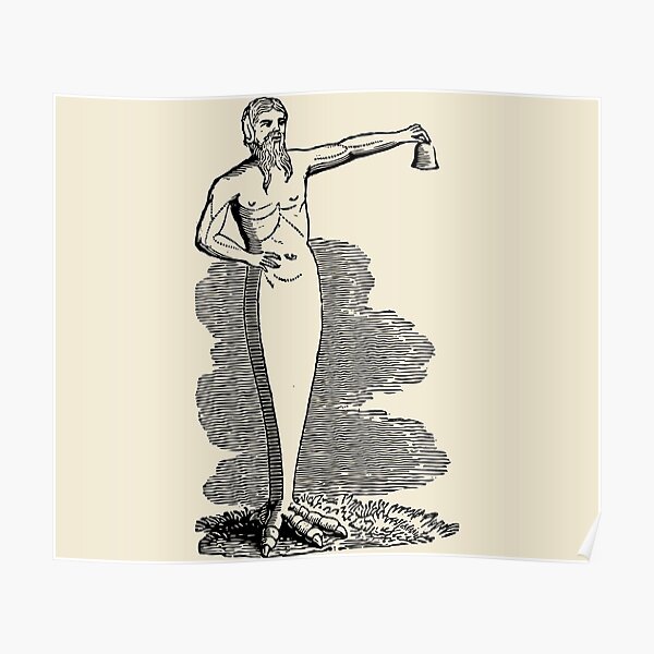 "The Bell Ringer Antique Drawing | Old-Style Illustration" Poster by ...