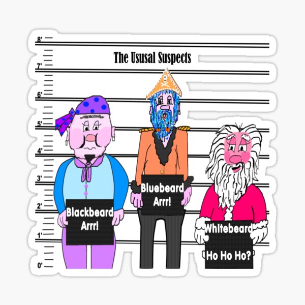"The Usual Suspects?" Sticker for Sale by EddyG | Redbubble