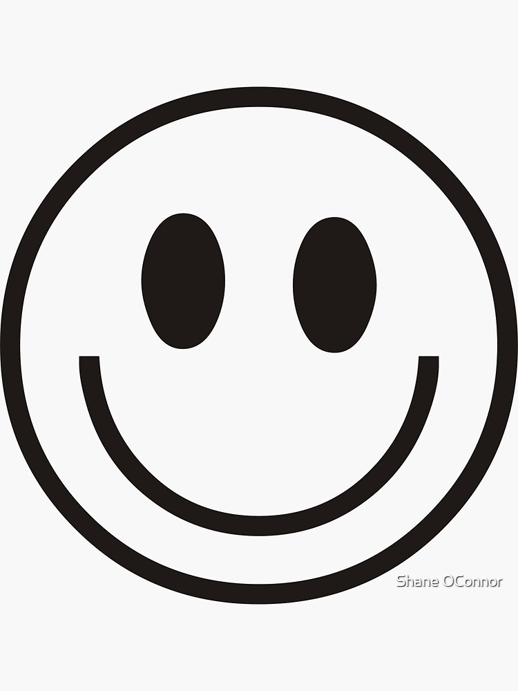 "SMILEY FACE TOO" Sticker by ShaneConnor | Redbubble