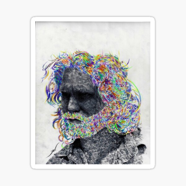 "Jim Morrison" Sticker by vinylwizard | Redbubble