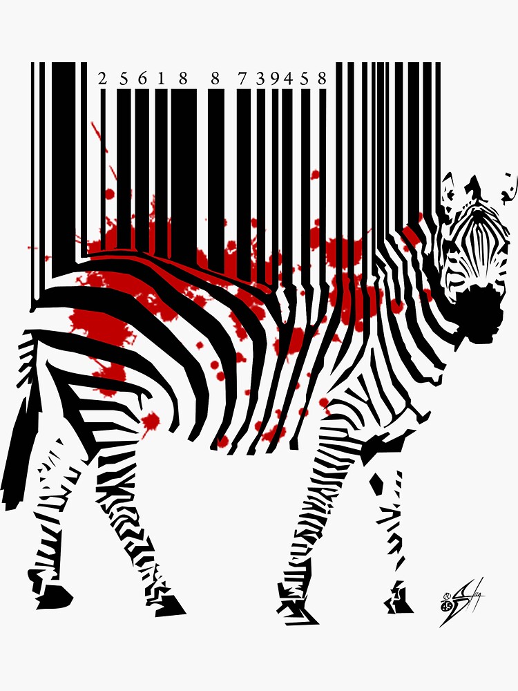 "Code Zebra" Sticker by perovesleen | Redbubble