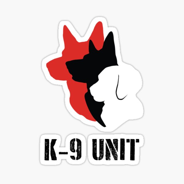 "K-9 UNIT Dogs Outline" Sticker for Sale by k9unit | Redbubble