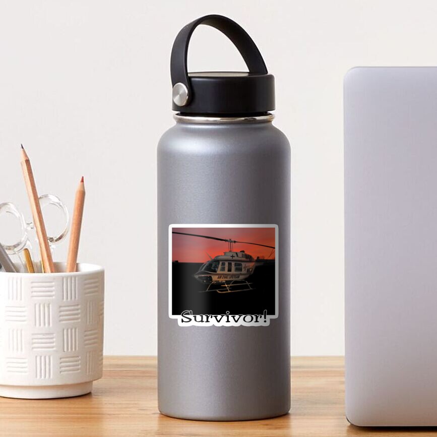 "Air Evac Helicopter-Survivor" Sticker by bdsumner55 | Redbubble