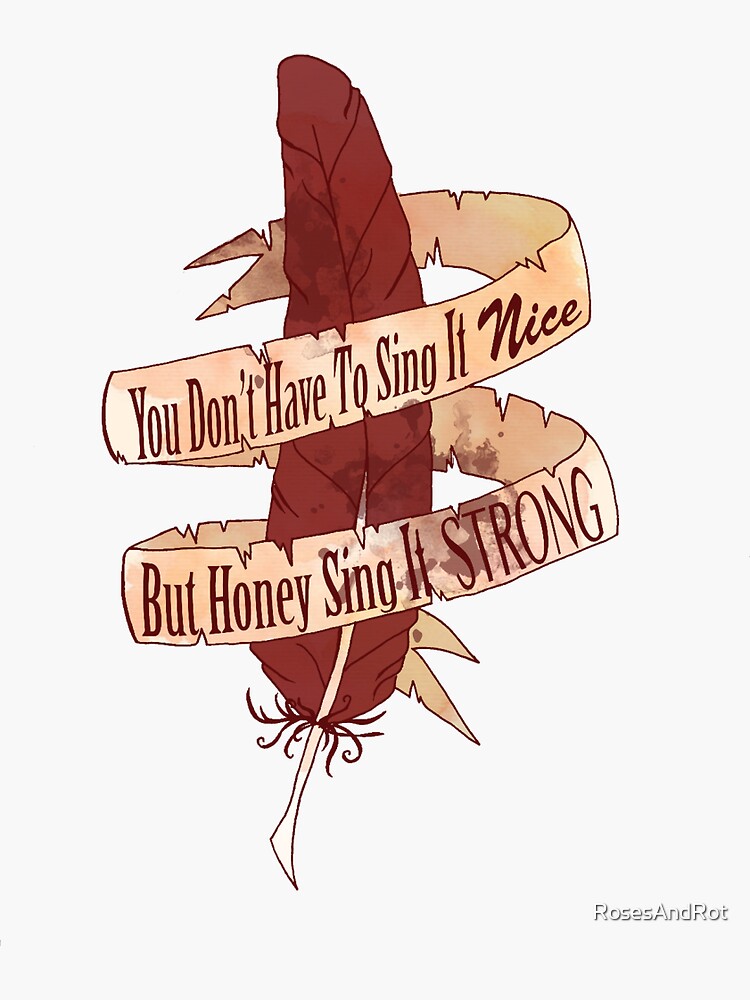 "To Noise Making (Sing)" Sticker for Sale by RosesAndRot | Redbubble