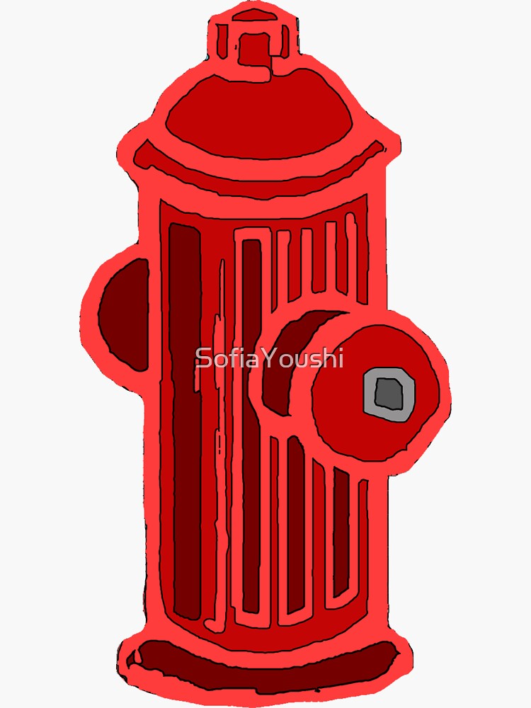 " FIRE HYDRANT" Sticker by SofiaYoushi | Redbubble