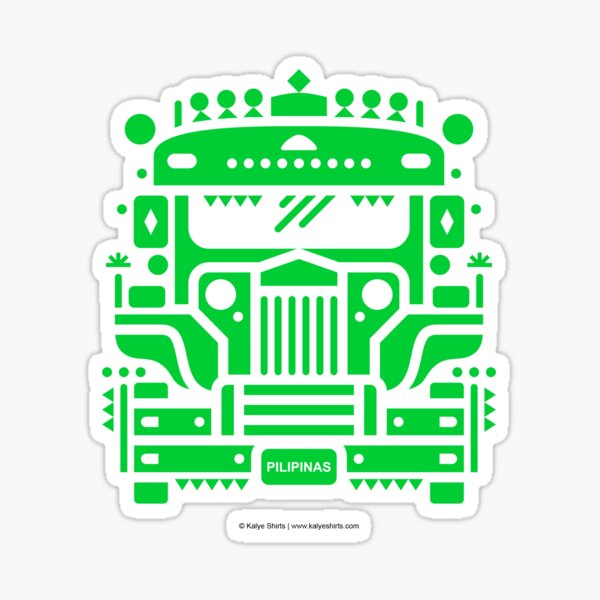 "Manila Jeepney" Sticker by KalyeShirts | Redbubble