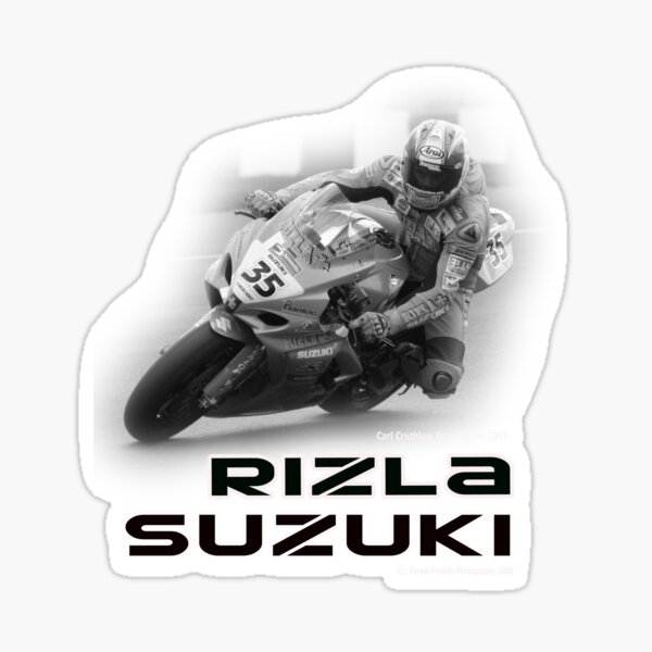 "Carl Crutchlow - Rizla Suzuki - Series 1 " Sticker by TinaPope | Redbubble