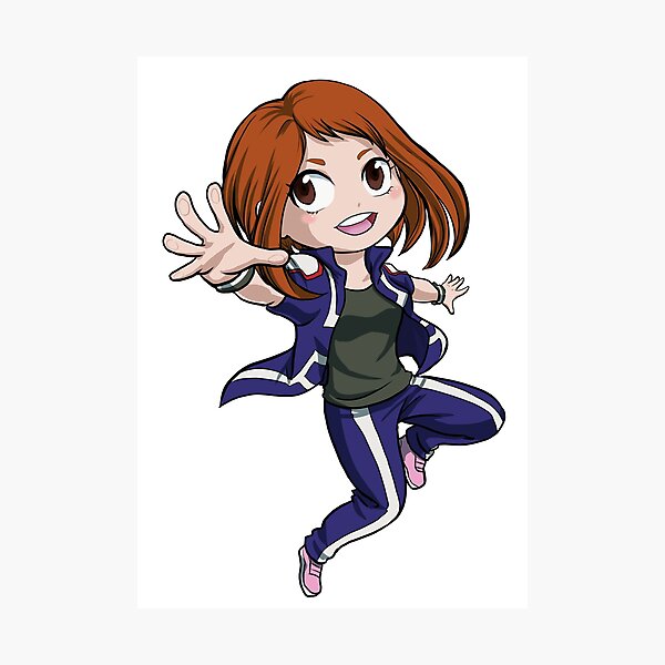 "Uraraka Ochako chibi" Photographic Print for Sale by SaigamiProject ...
