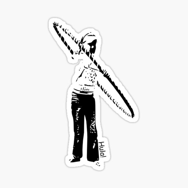 "Hula Hoop!" Sticker for Sale by CathieT | Redbubble