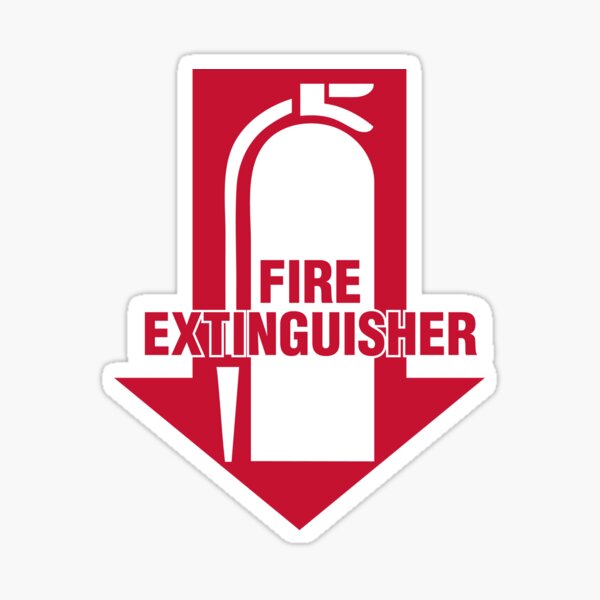 Fire Extinguisher Stickers | Redbubble