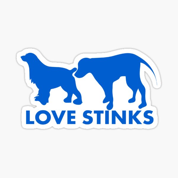 "LOVE STINKS" Sticker by SofiaYoushi | Redbubble