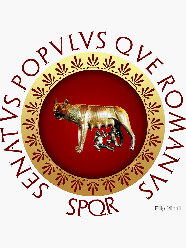 "Lupa Capitolina" Sticker for Sale by painterflipper | Redbubble