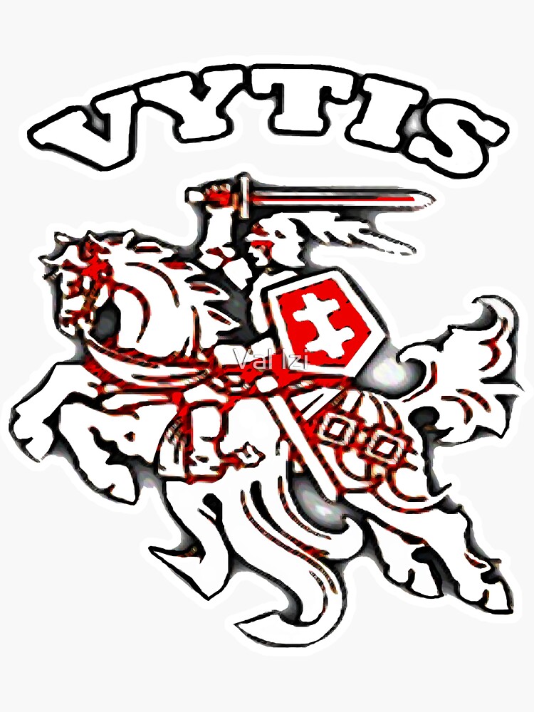 "Vytis t-shirts" Sticker by valizi | Redbubble