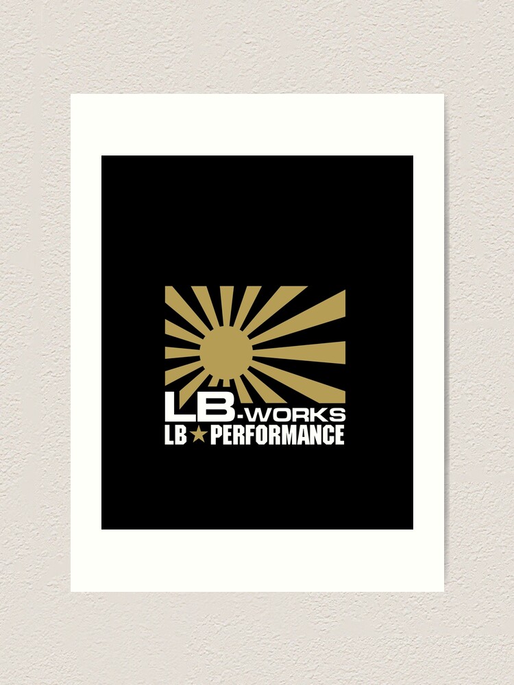 "Gold LB Performance Liberty Walk Logo with Japanese Characters" Art ...