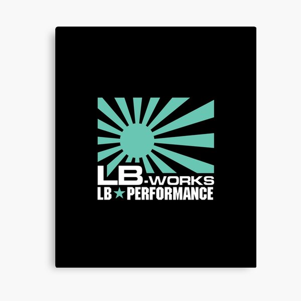 "Mint LB Performance Liberty Walk Logo with Japanese Characters" Canvas ...