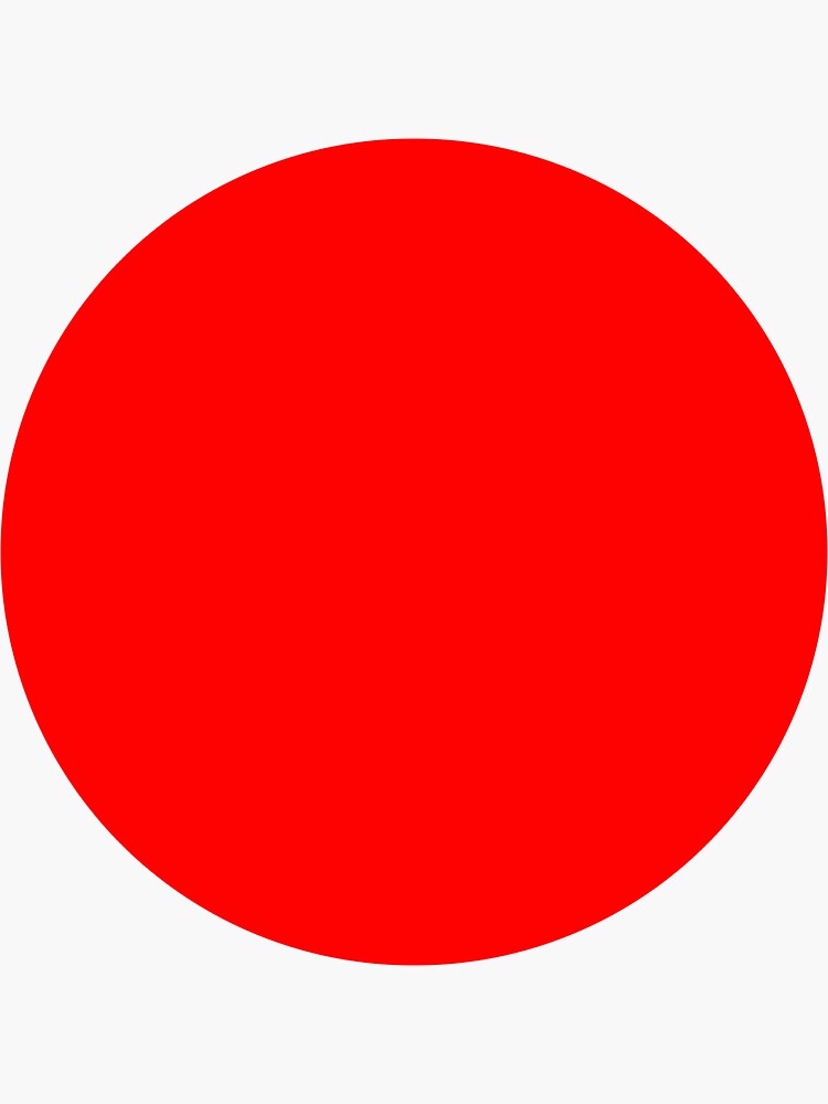 "red circle" Sticker by antony | Redbubble