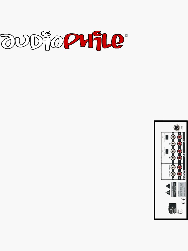 "audiophile" Sticker by DI43 | Redbubble