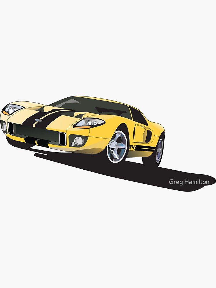 "Ford GT40" Sticker for Sale by hams | Redbubble