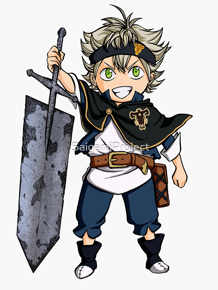 "Asta Chibi" Sticker for Sale by SaigamiProject | Redbubble