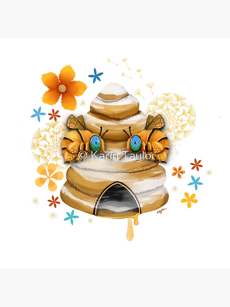 "Teddy Bear Bees" Sticker for Sale by karin | Redbubble