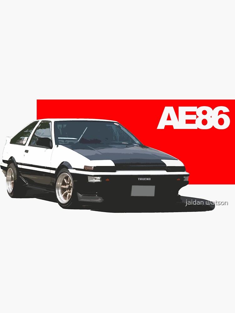 "ae86_trueno" Sticker by dori86 | Redbubble