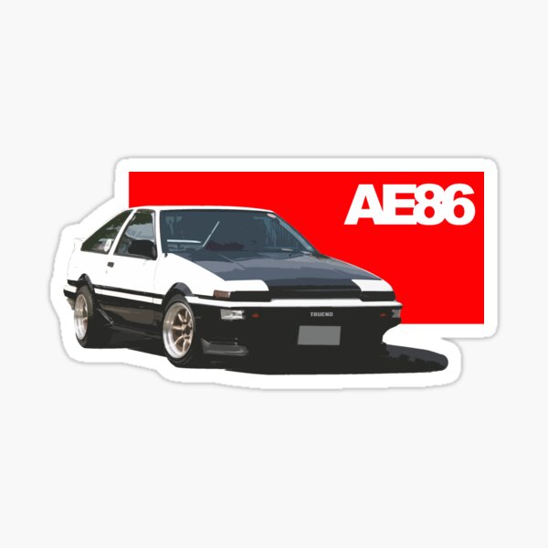 "ae86_trueno" Sticker by dori86 | Redbubble