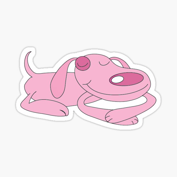 "Pink Dog" Sticker for Sale by Nia Brown | Redbubble