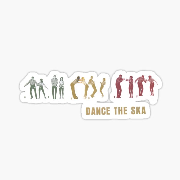 "Dance the ska" Sticker for Sale by spaceintime | Redbubble