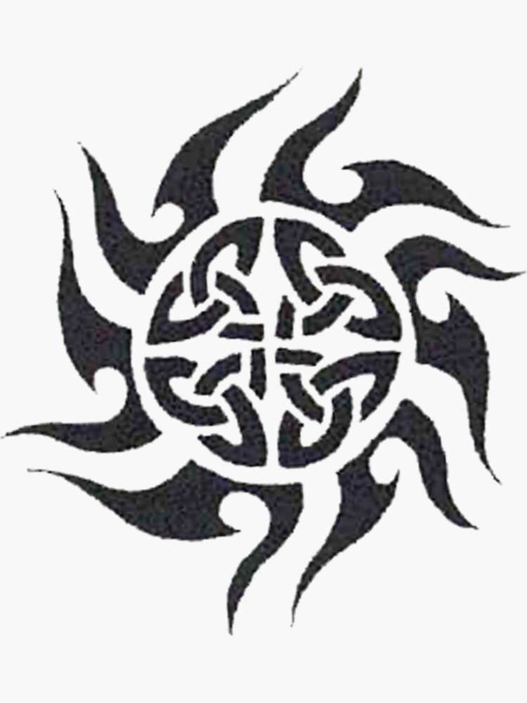 "Tribal celtic sun" Sticker for Sale by Henley | Redbubble