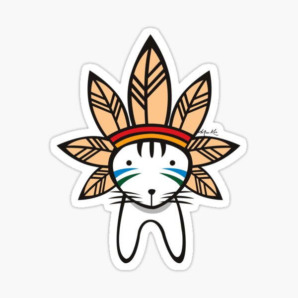 "Mohawk Cat" Sticker for Sale by MissKoo | Redbubble