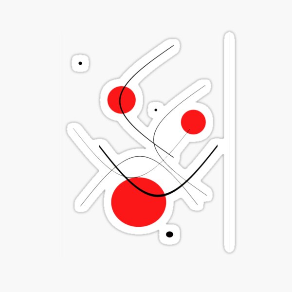 "Three red circles" Sticker for Sale by Heike Schenk Arena | Redbubble