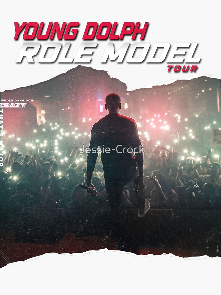 "role model tour 2019 young dolph" Sticker by Jessie-Crock | Redbubble