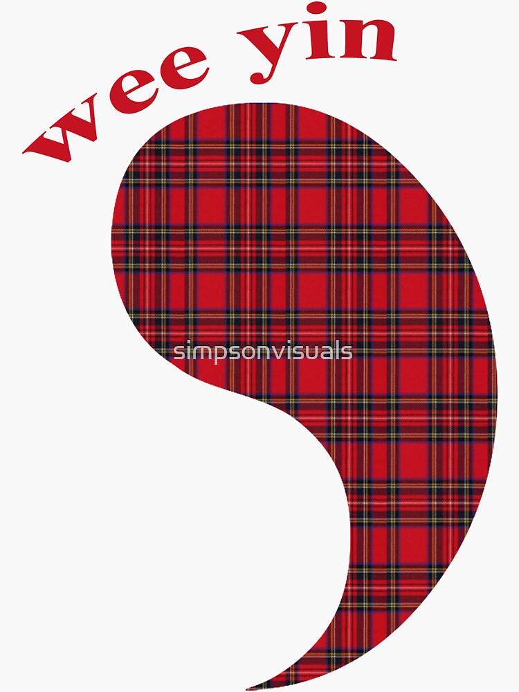 "Wee Scot T Shirt" Sticker for Sale by simpsonvisuals | Redbubble