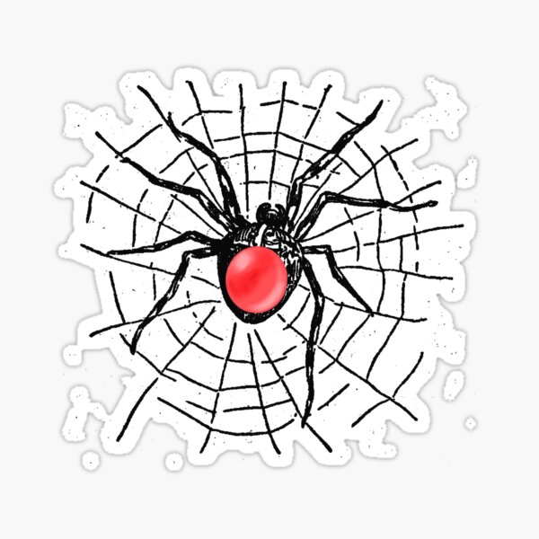 Redback Spider Stickers | Redbubble