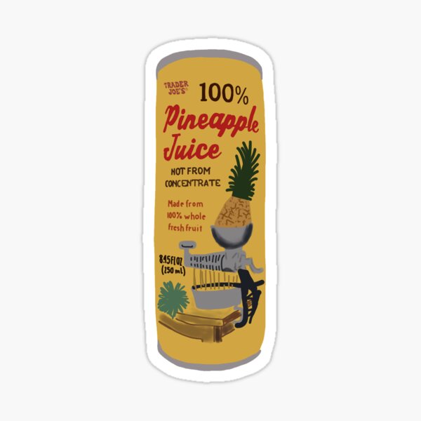 Pineapple Juice Stickers | Redbubble