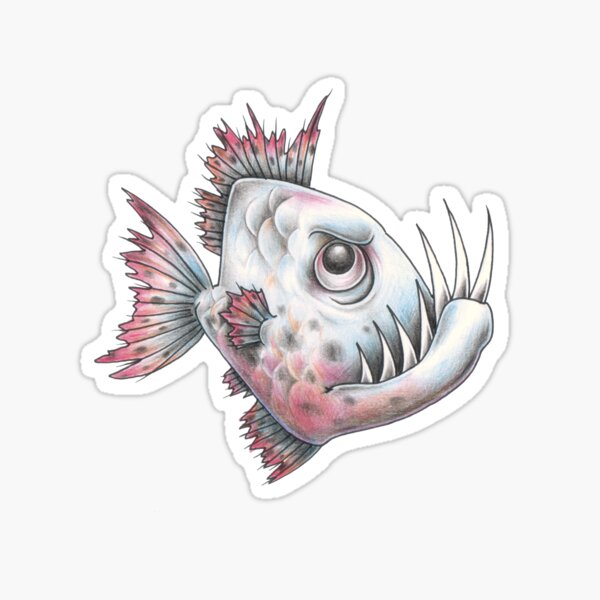 Piranha Fish Stickers | Redbubble