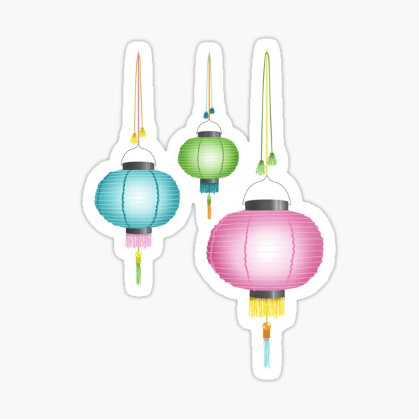 "Lanterns" Sticker by sarahmartin | Redbubble
