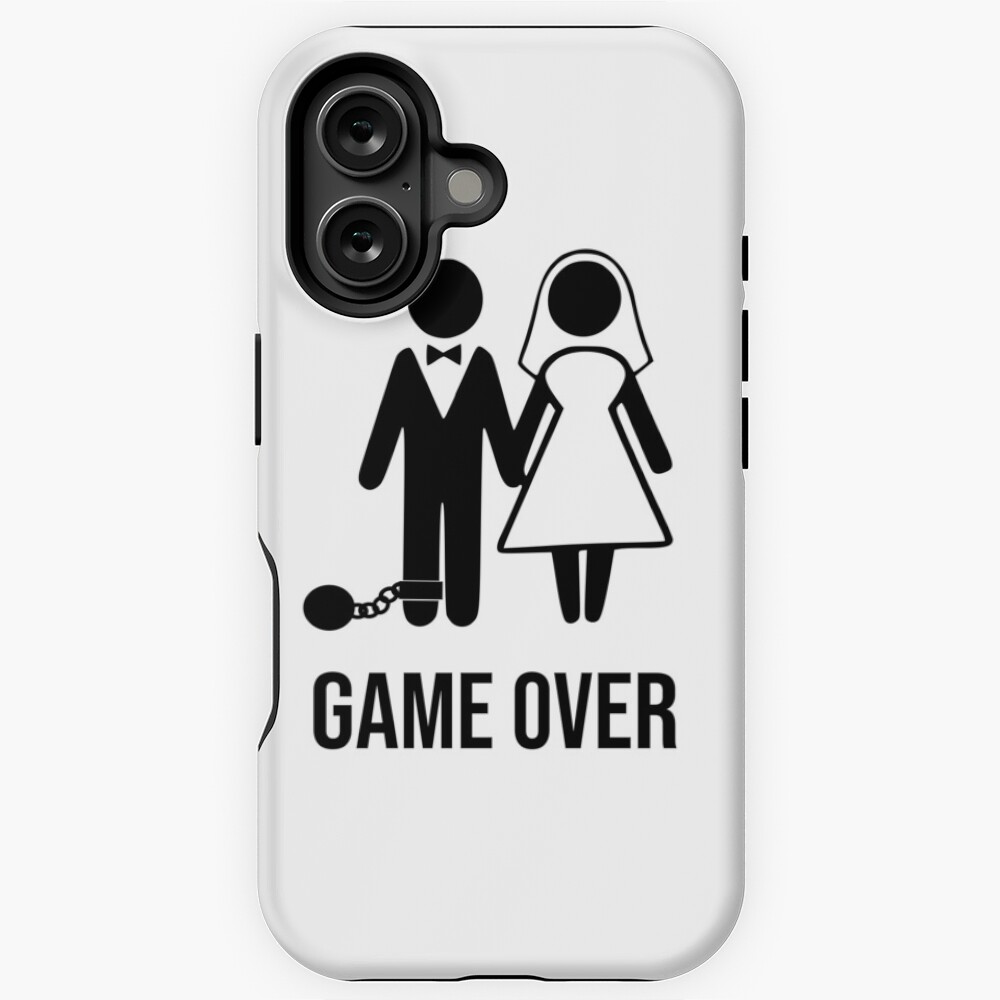 "Game Over Wedding Groom JGA Engaged Funny Gift T-Shirt" Poster by ...