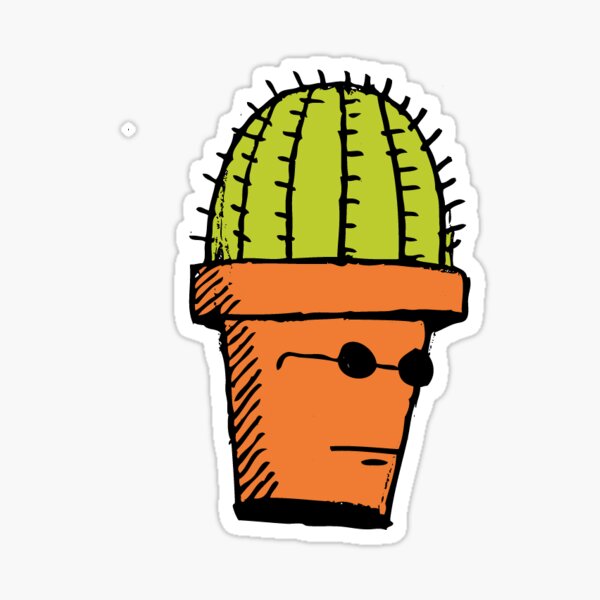 "Mr. Prickly" Sticker for Sale by barneda | Redbubble