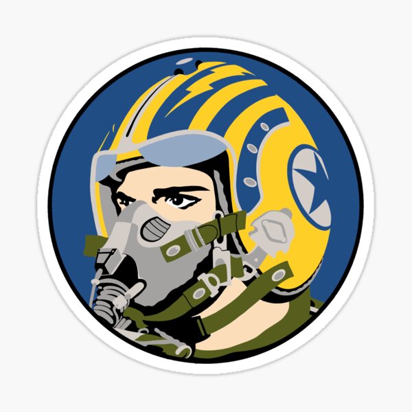"Fighter Pilot" Sticker by Gronz | Redbubble