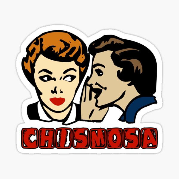 "CHISMOSA" Sticker for Sale by bchrisdesigns | Redbubble