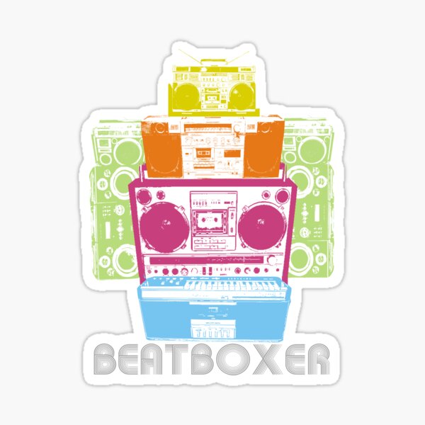 "80's Beatbox Robot" Sticker by the3rdbase | Redbubble