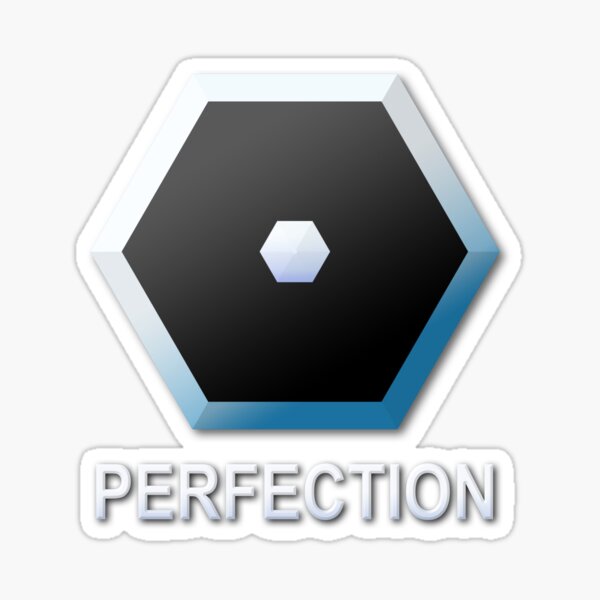 "PERFECTION" Sticker for Sale by kylebrown | Redbubble