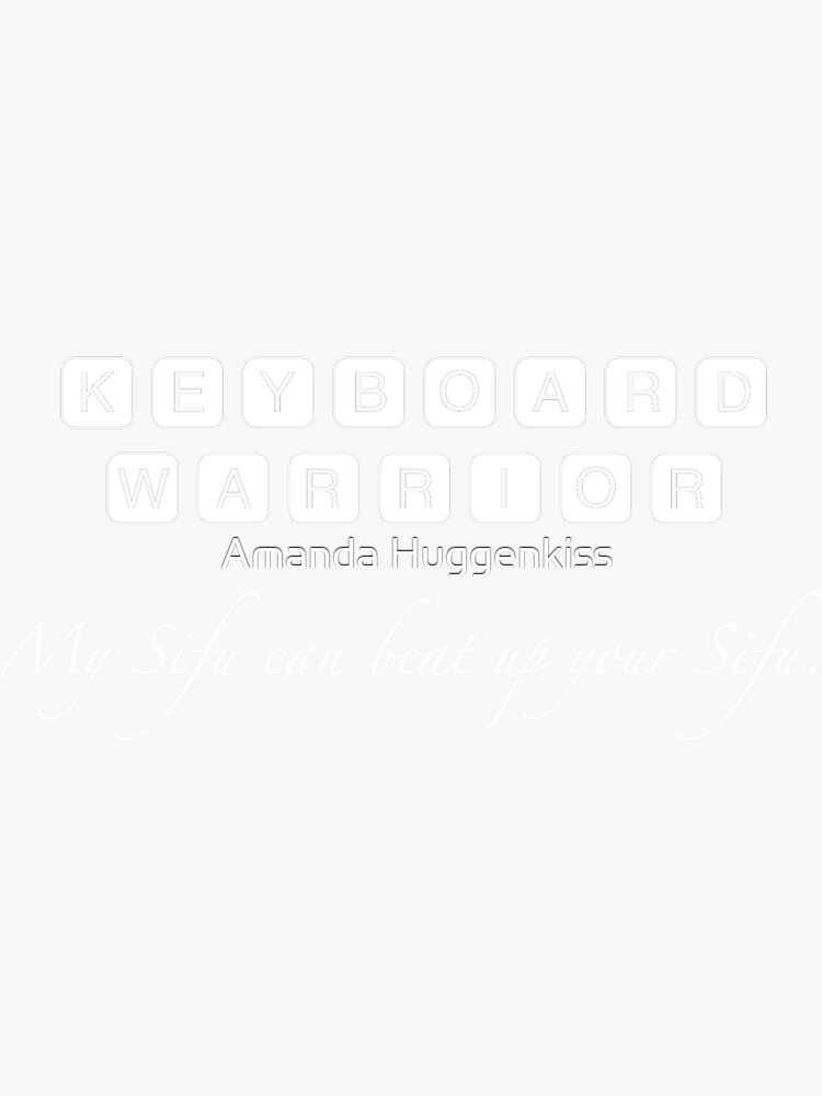 "Keyboard Warrior" Sticker by frownland | Redbubble